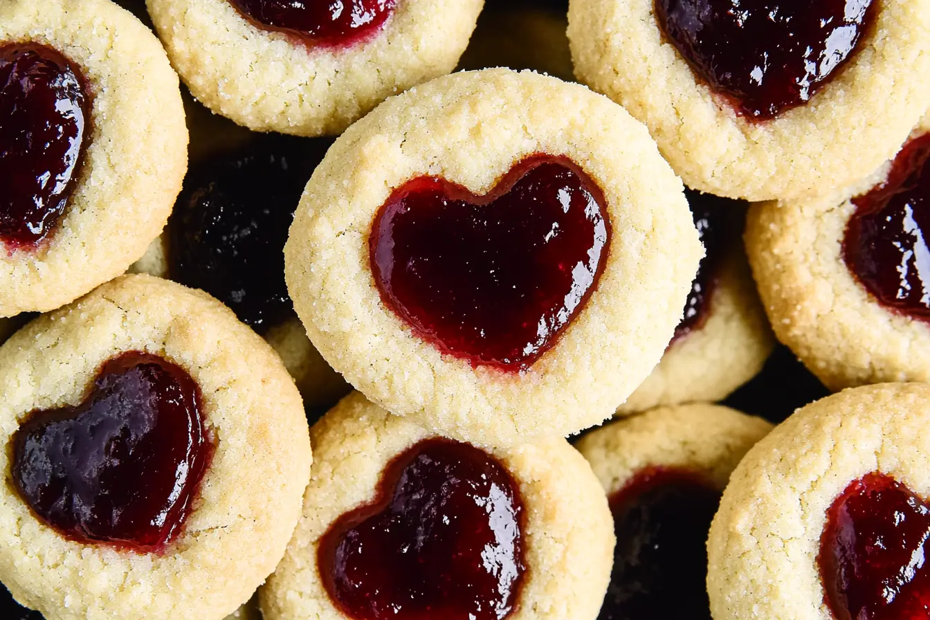 Heart Jam Cookies Recipe – Buttery, Sweet & Easy to Make - Note the Recipe