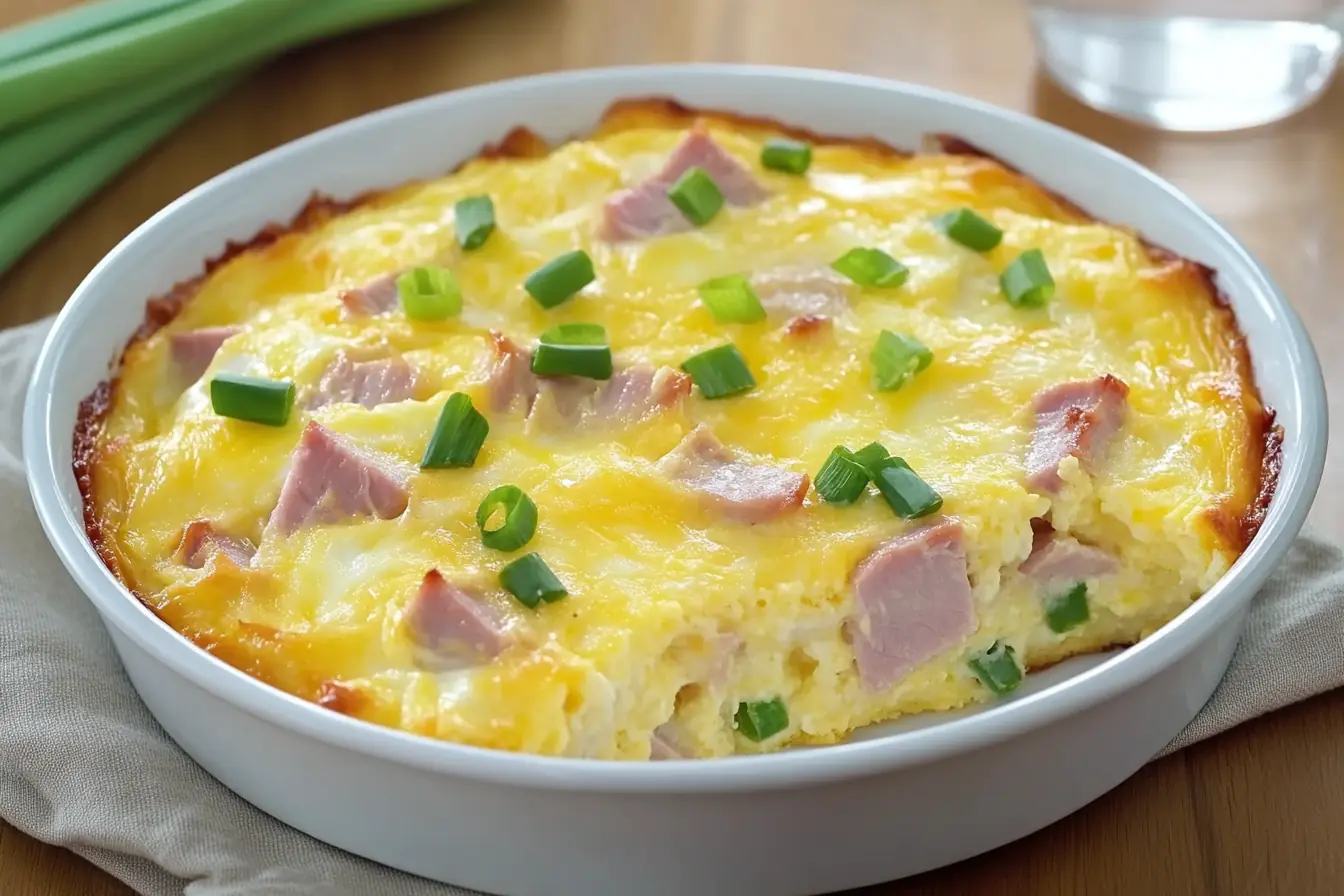 Easy Keto Ham and Cheese Breakfast Bake | Low-Carb Recipe