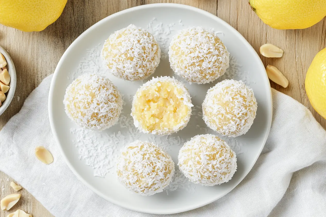 Healthy Lemon and Nut Bliss Balls | Easy No-Bake Recipe