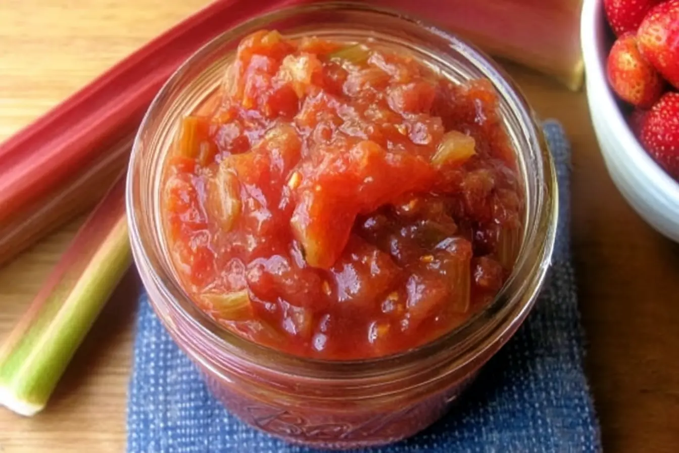 Deliciously Easy Rhubarb Relish Recipe | Sweet & Tangy
